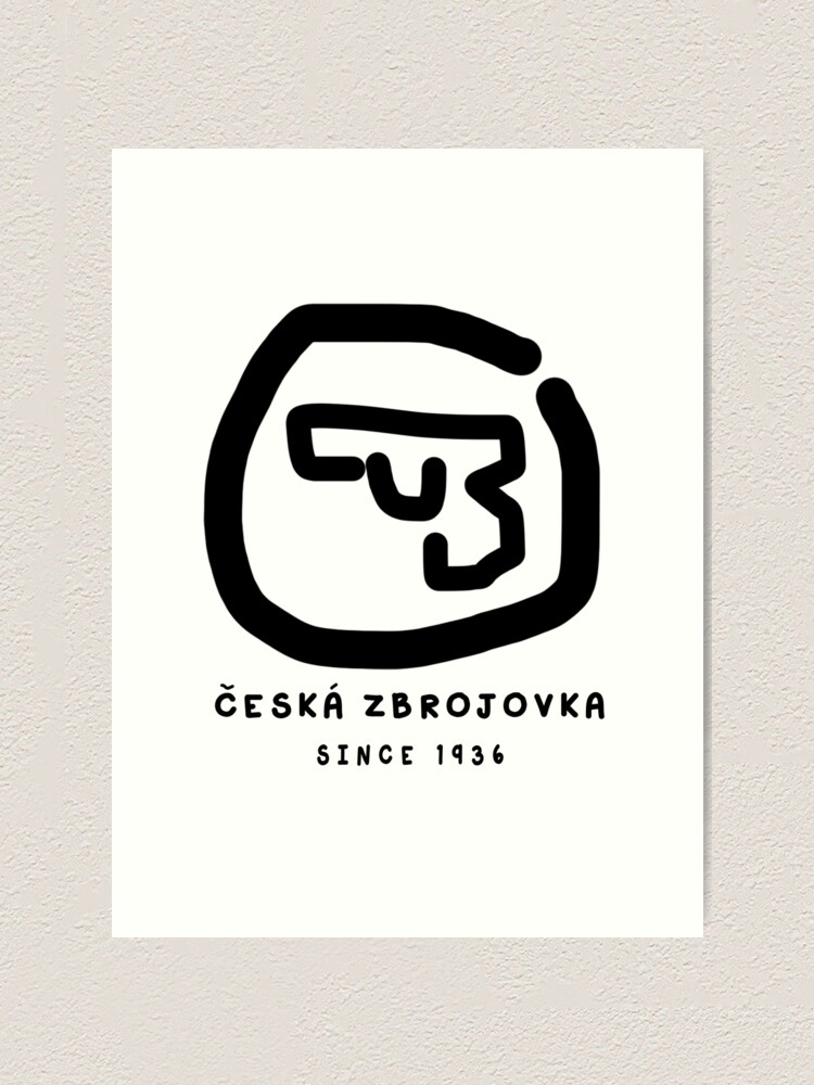 "CZ Gun Military Firearm Funny logo" Art Print for Sale by 9un5 | Redbubble