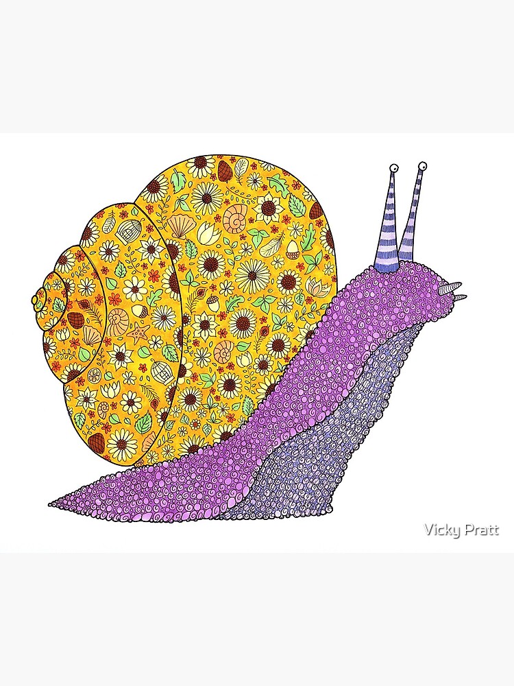 "Psychedelic Snail" Art Print by TurtleVelocity | Redbubble