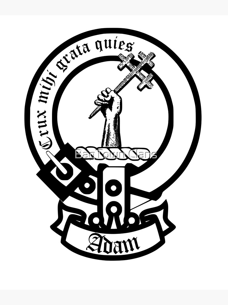 "Adam Scottish Clan Surname crest" Poster by ljrigby | Redbubble