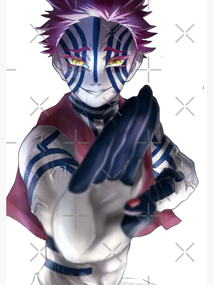 "akaza damon slayer" Poster for Sale by oussehille | Redbubble