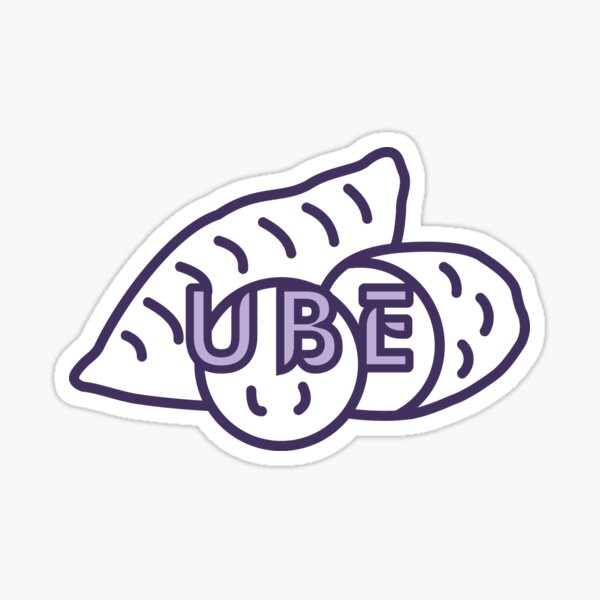 "Ube Purple Yam" Sticker for Sale by DastardLee | Redbubble