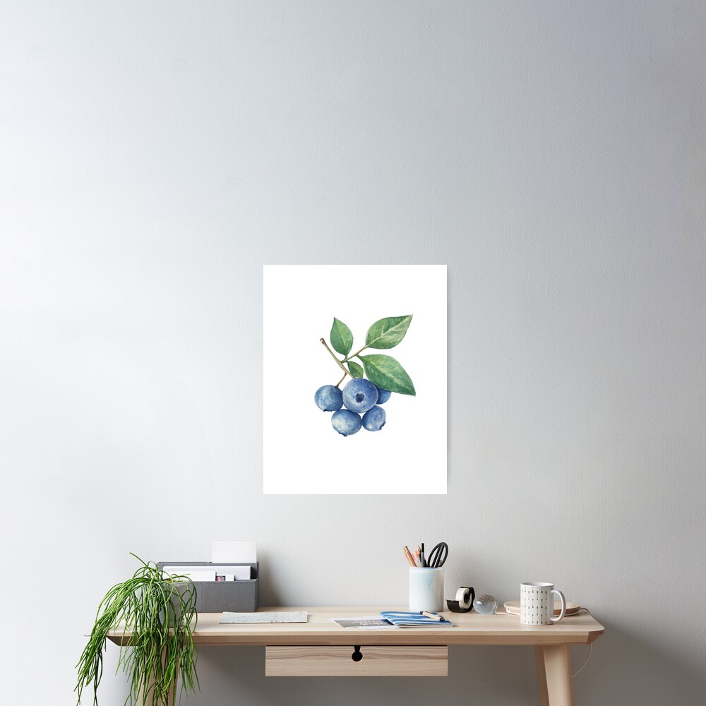 "Blueberry berry" Poster for Sale by Filyhope | Redbubble