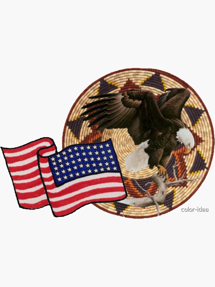 "American Flag - cowboy" Sticker by color-idea | Redbubble