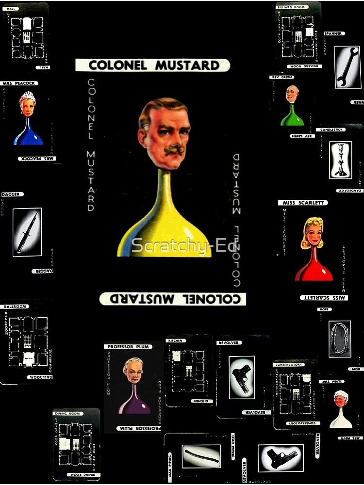 "Cluedo Mustard" Poster by Scratchy-Ed | Redbubble
