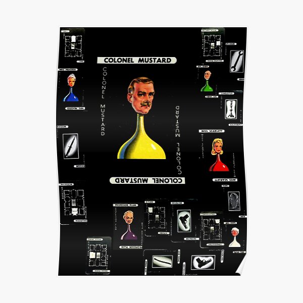 "Cluedo Mustard" Poster by Scratchy-Ed | Redbubble