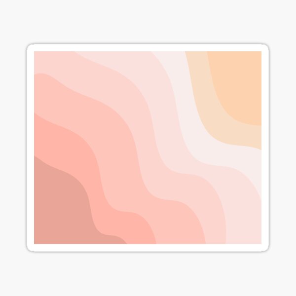 "Pinky Waves" Sticker for Sale by AdorablePlanet | Redbubble