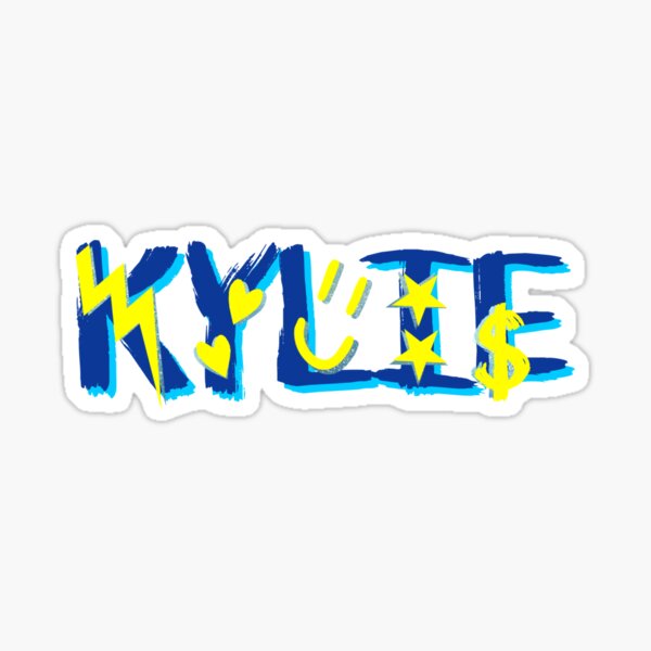 "KYLIE name" Sticker for Sale by Julia Santos | Redbubble