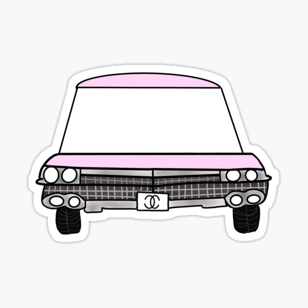 "The pink cadillac" Sticker for Sale by Alexia-Paula | Redbubble