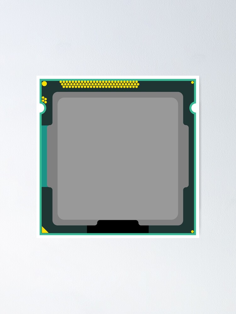 Póster «cpu procesador intel core chip hardware para computadora pc ...