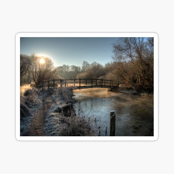 "Bridge on the River Itchen" Sticker for Sale by NeilAlderney | Redbubble
