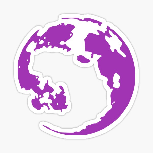 "The Purple Moon" Sticker by EffSharp | Redbubble