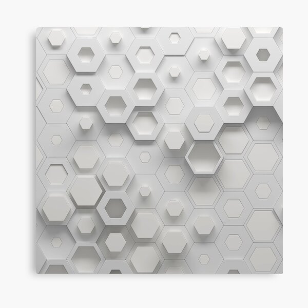 "Parametric hexagonal pattern, 3d illustration" Canvas Print for Sale ...