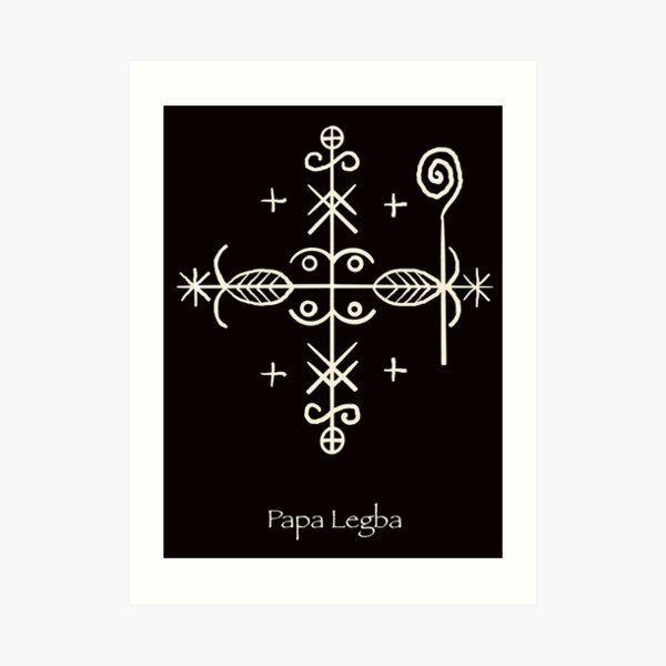 Lámina artística for Sale con la obra «Legba, Vodou Veve, dios de las ...