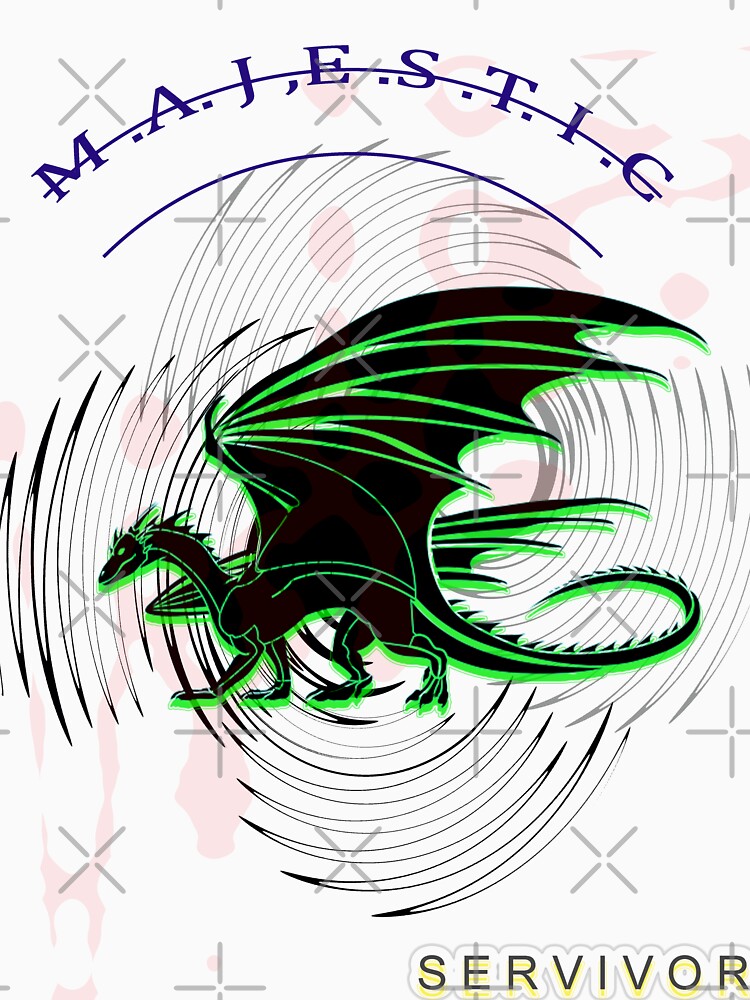 "Majestic Green dragon " T-shirt for Sale by Koraina | Redbubble ...