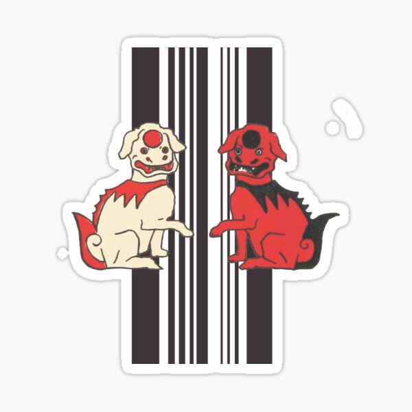 "my little chinese dogs" Sticker by AllNewVintage | Redbubble