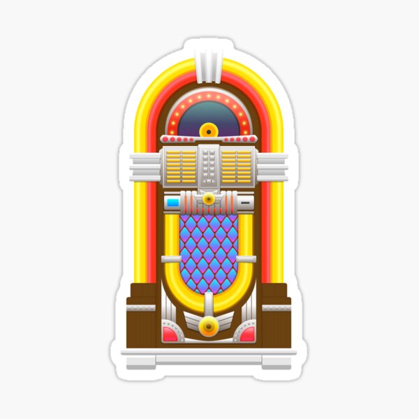 "Vintage Jukebox" Sticker by Pimvara | Redbubble
