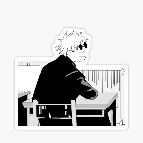 "Gojo Funny Face" Sticker for Sale by WeirdINK | Redbubble