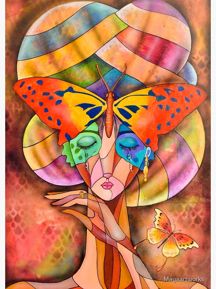 "The Cry of Butterfly" Poster for Sale by Mayaartworks | Redbubble