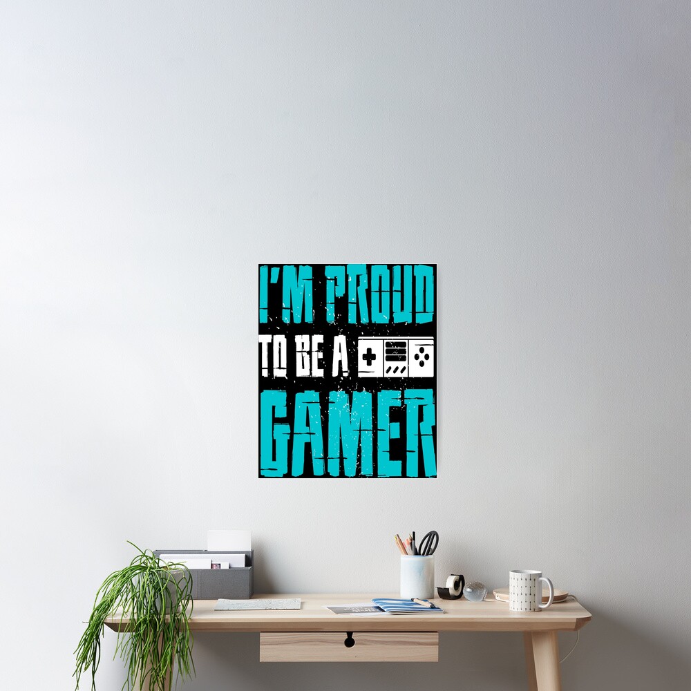 "Lustiges Gamer-Zitat, ich bin stolz darauf, ein Gamer zu sein, coole ...