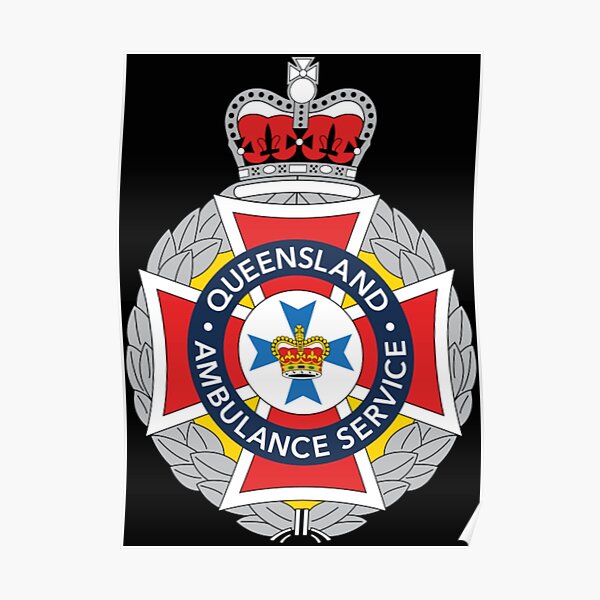"Queensland Ambulance Service- Logo" Poster by RENAGADE4LYF | Redbubble