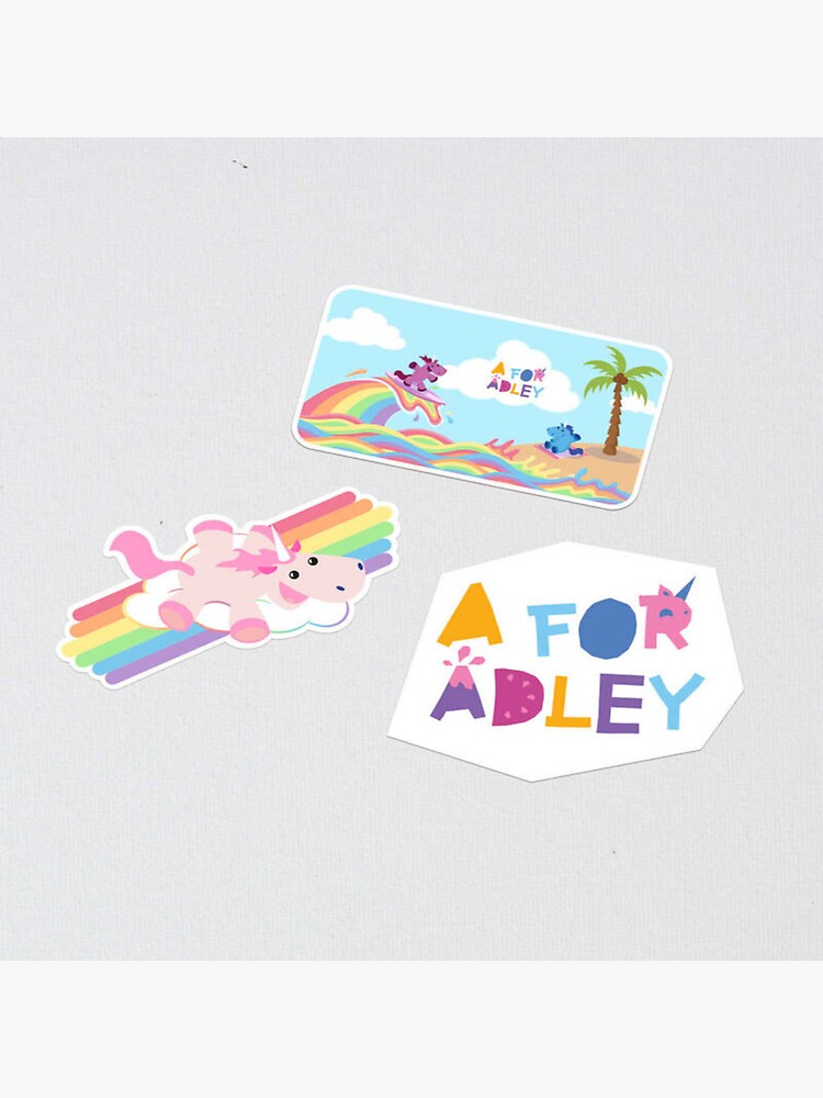 " a for adley" Sticker for Sale by Artiste20 | Redbubble