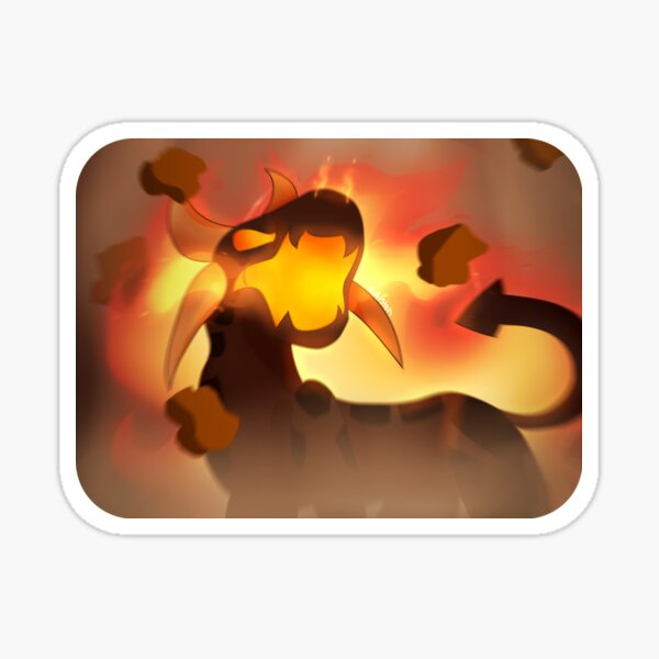 "Demon Fire Elemental" Sticker by Weremoose | Redbubble