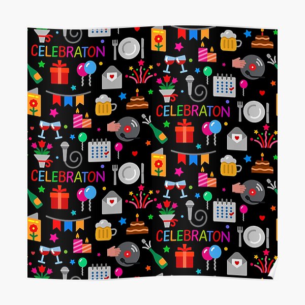 "Celebration Patterns" Poster by Alafina2019 | Redbubble