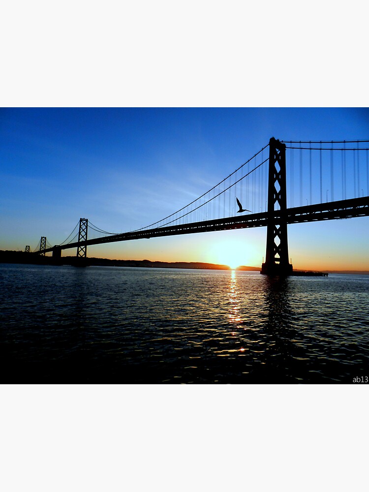 "Bay Bridge by Aaron Byers" Sticker for Sale by LovelyUgly | Redbubble