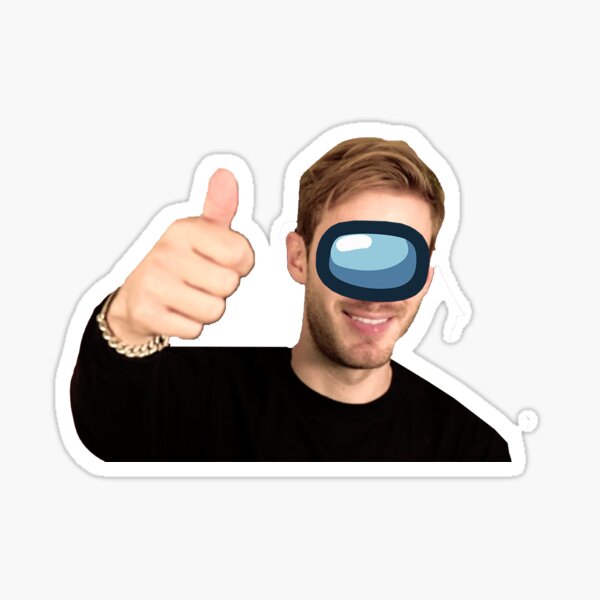 "PewDiePie Amoung Us" Sticker for Sale by amogusman | Redbubble