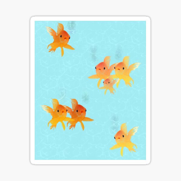 "Goldfish" Sticker for Sale by brittanyelaine | Redbubble