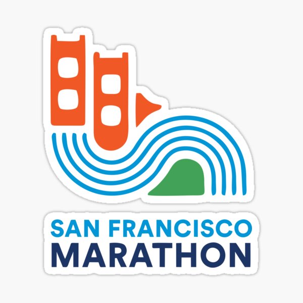 " SAN FRANCISCO MARATHON" Sticker by wondercreep | Redbubble