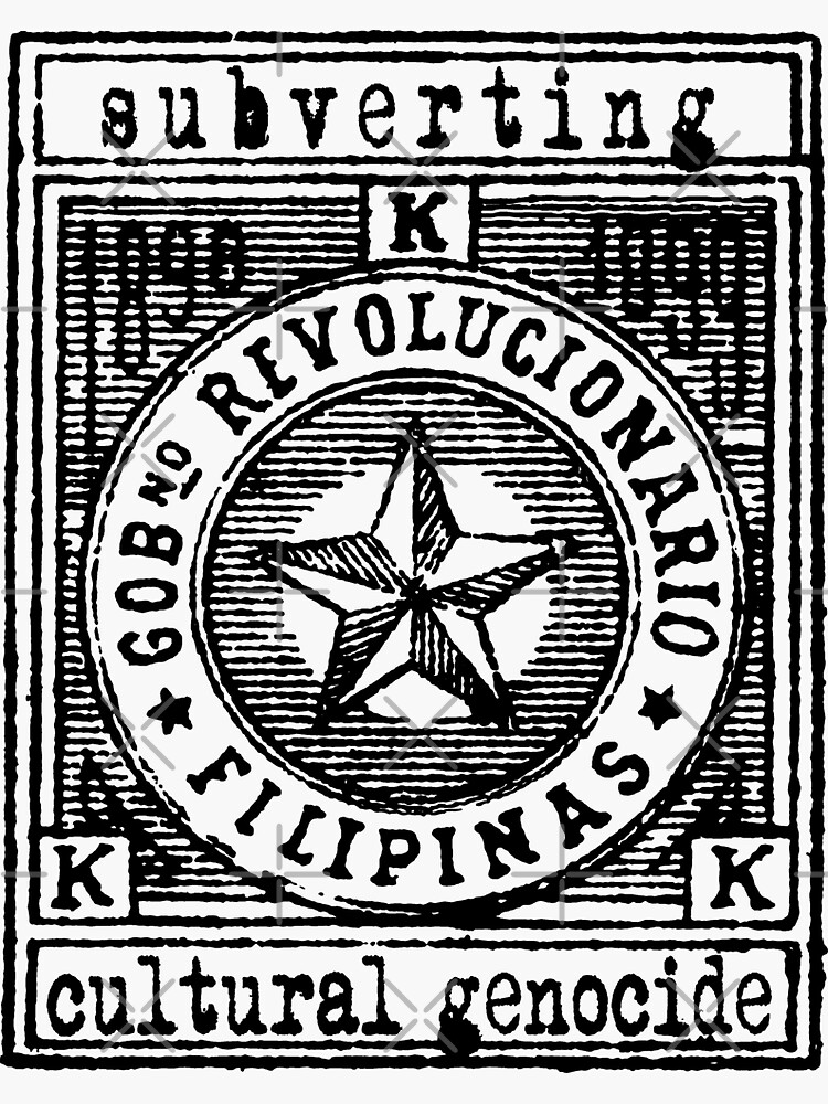 "Katipunan Certificate Stamp - Black" Sticker for Sale by scg1521 ...