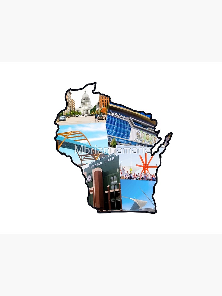 Póster «Collage de fotos del mapa de Wisconsin» de Mbriannamarie ...