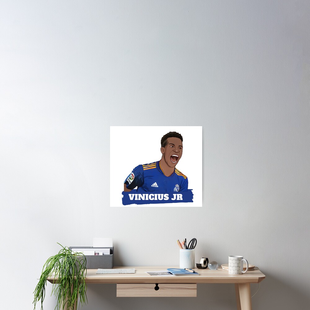 Póster «Vinicius JR - Diseño de dibujos animados del Real Madrid» de ...