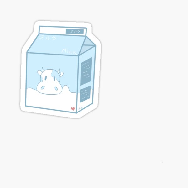 "Kawaii Milk" Sticker by ChaiDoodles | Redbubble