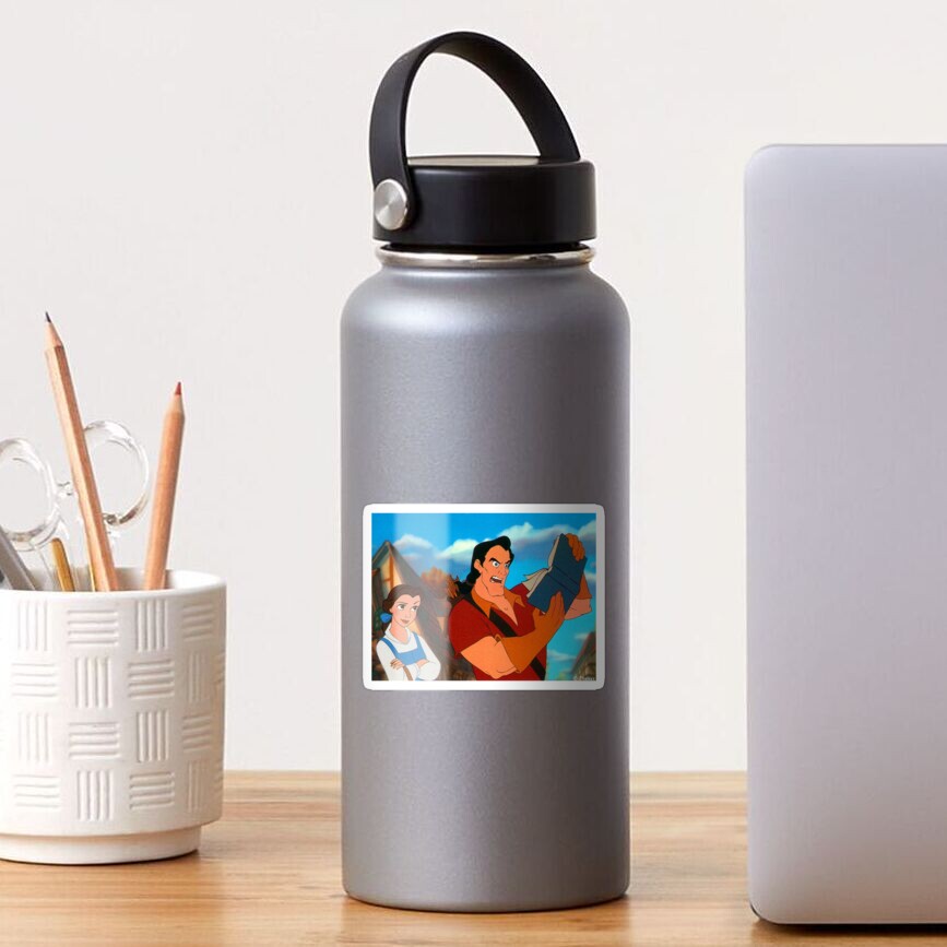 "Gaston Reading" Sticker for Sale by BackstreetZAFU | Redbubble