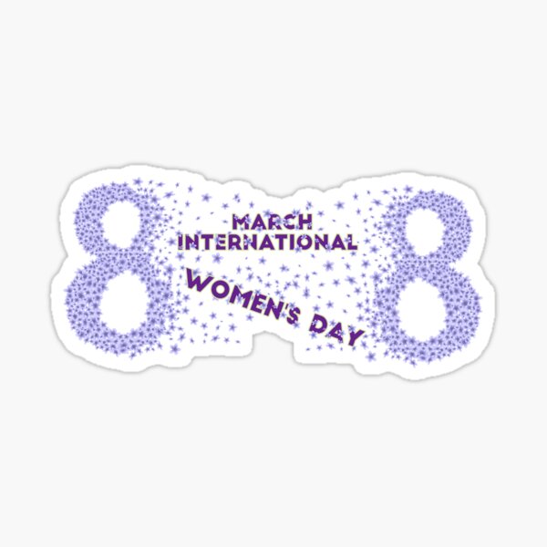 "8th March International Women's Day, Women Power " Sticker by Spasija ...