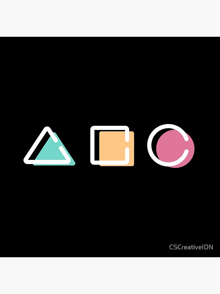 "Geometry (Triangle, Square, Circle)" Art Print for Sale by ...