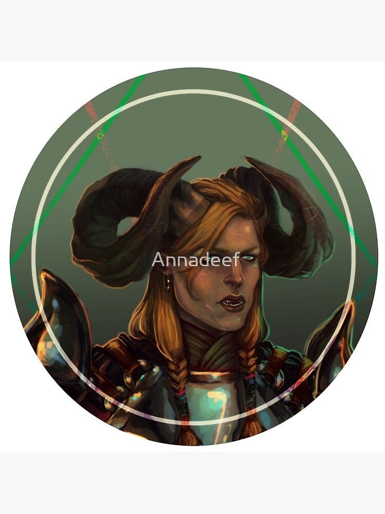 "Dragon Age - Qunari Portrait" Poster by Annadeef | Redbubble