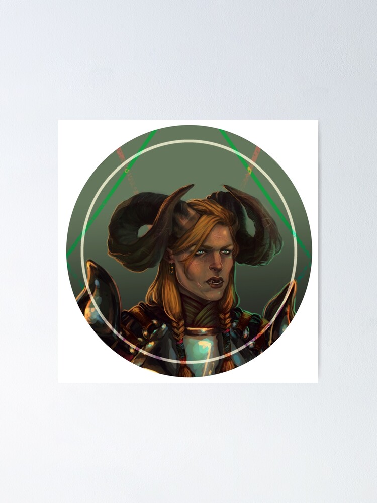 "Dragon Age - Qunari Portrait" Poster by Annadeef | Redbubble