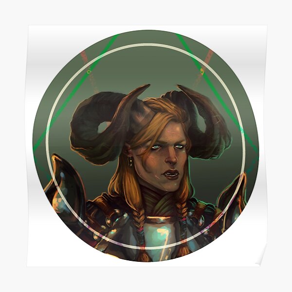 "Dragon Age - Qunari Portrait" Poster by Annadeef | Redbubble