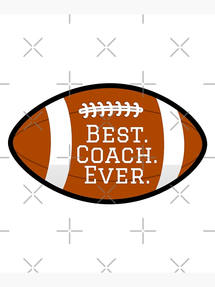 "Best Football Coach" Poster for Sale by cmd-art | Redbubble