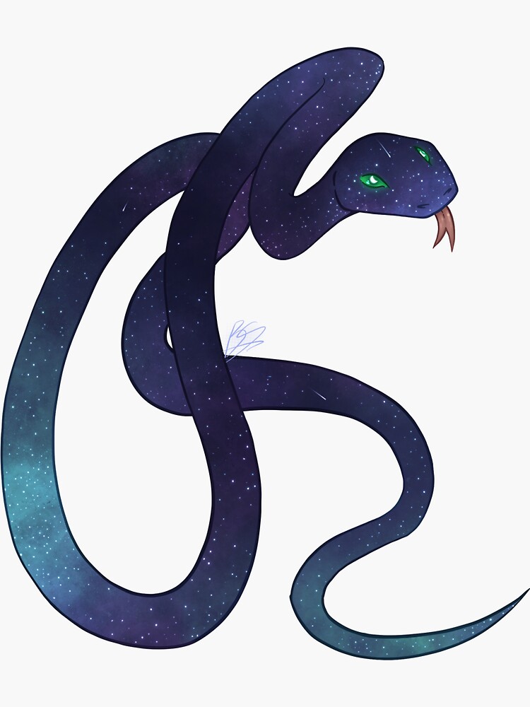 "Galaxy Snake Sticker//Magnet" Sticker for Sale by bandagedSoul | Redbubble