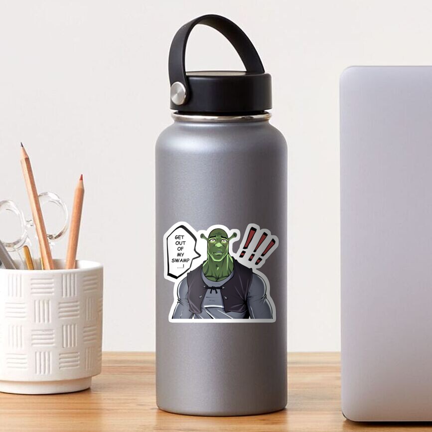 "Buff Shrek Meme" Sticker by ToomyWoomy | Redbubble