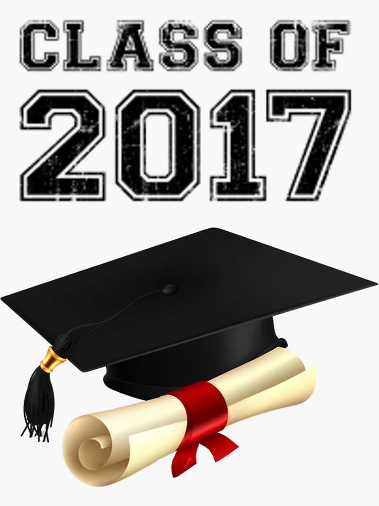 "Graduation - Class of 2017!" Sticker for Sale by LiseBriggs | Redbubble