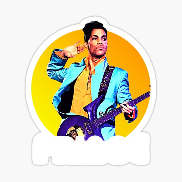 "Retro Prince Music Legend Design" Sticker by AnineBruhn | Redbubble