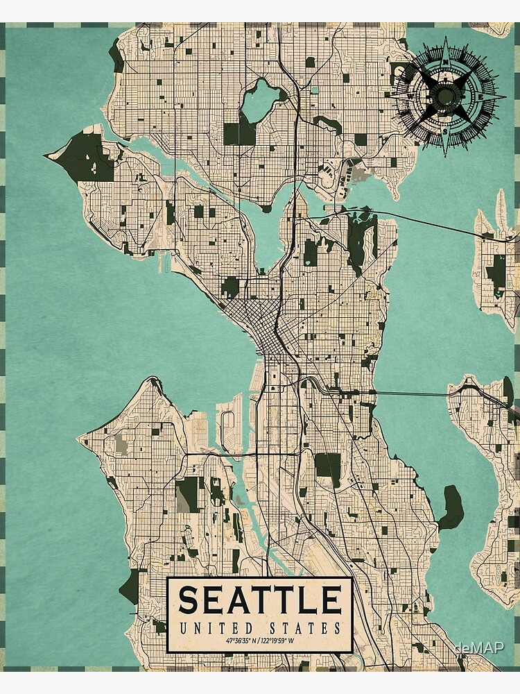 Historic Maps Of Seattle Seattle, Washington 1925 Kroll Antique Maps