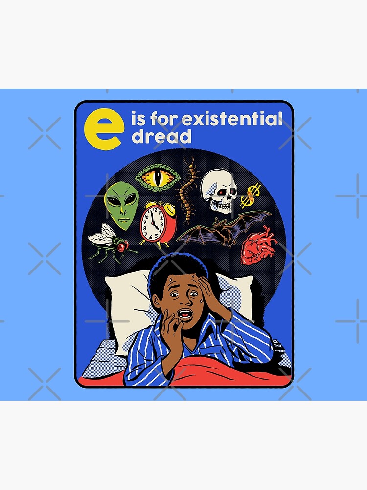"E is for Existential Dread" Greeting Card for Sale by Steven Rhodes ...