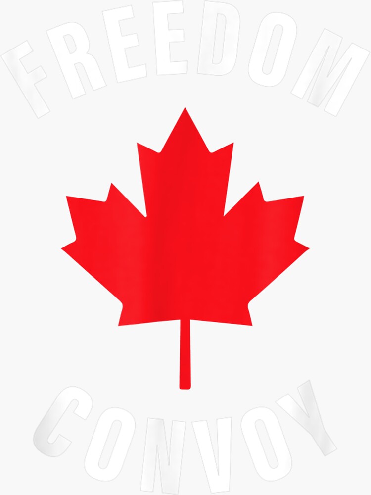 "Freedom Convoy 2022 Truckers Unite Canadian Flag" Sticker by ...