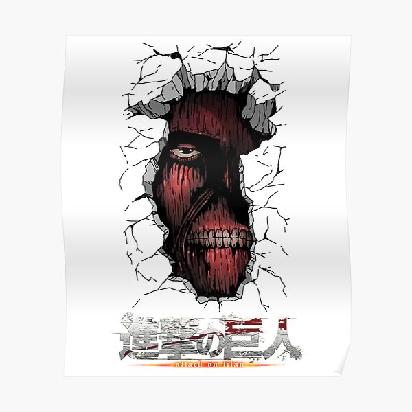 "Attack on Titan Eren Logo TT" Poster by PeopleAwam45 | Redbubble